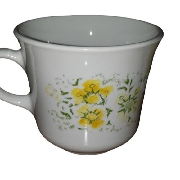 Corelle | Dining | Vintage Corelle Yellow Flower Teacups Set Of 4 ...